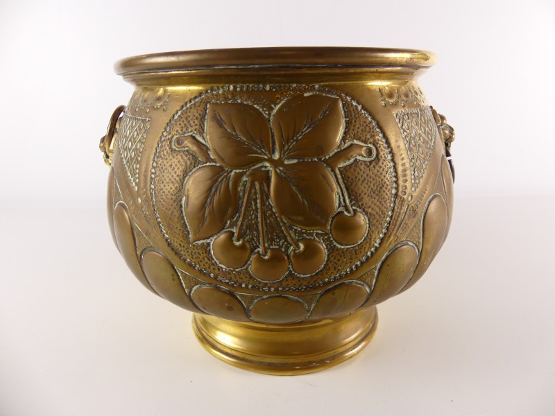 Vintage Messing Kom - Plantenpot - Kringwinkel