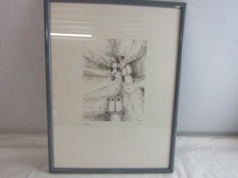 Prent, Minnebo, Kussende Vissen - Kringwinkel