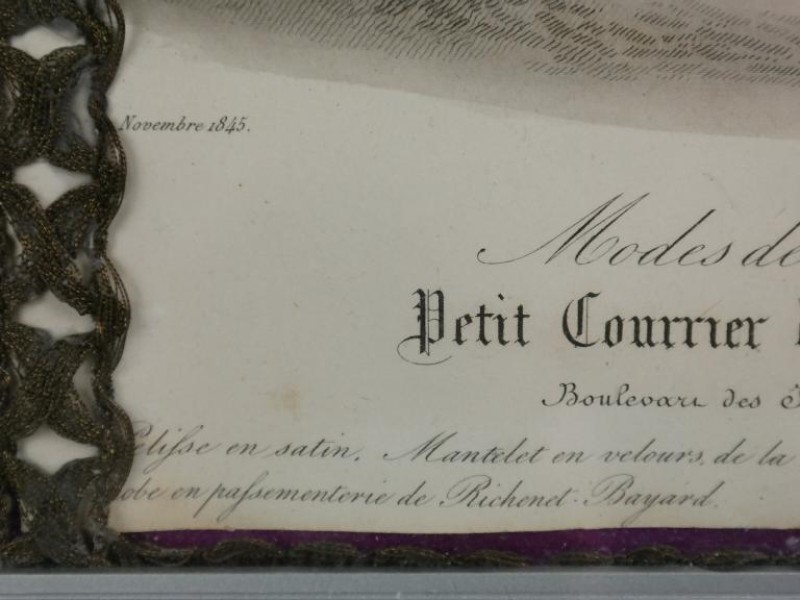 Vintage kader met vroegere klederdracht - Kringwinkel