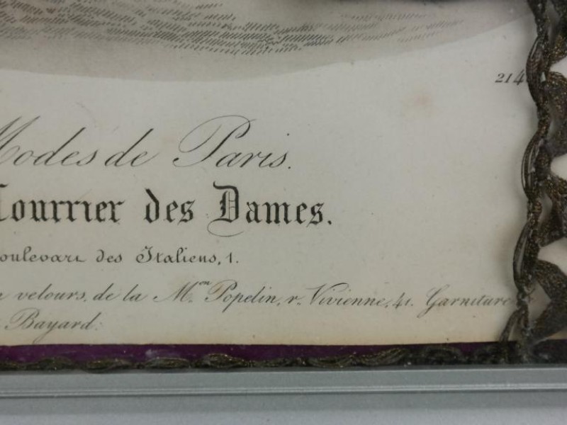 Vintage kader met vroegere klederdracht - Kringwinkel