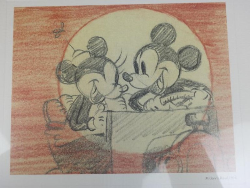 Mickey and Minnie Original story sketch from Mickey`s Rival 1936 ...