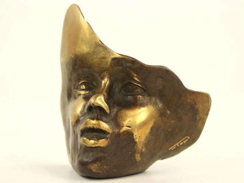 Bronzen sculptuur Marcel Taton (°1957) - Kringwinkel