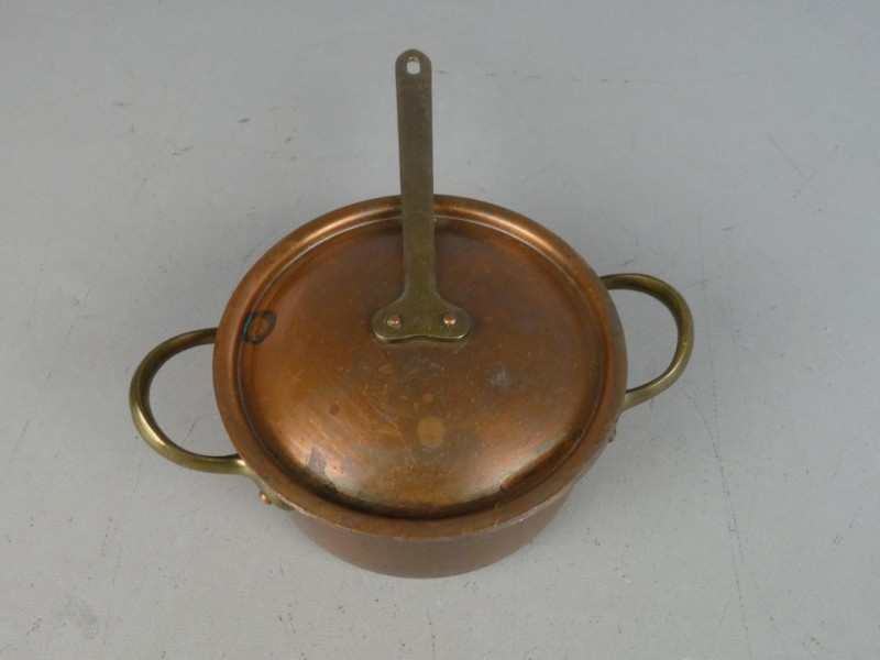 VIntage koperen Tagus Chef kookpan met deksel - Kringwinkel