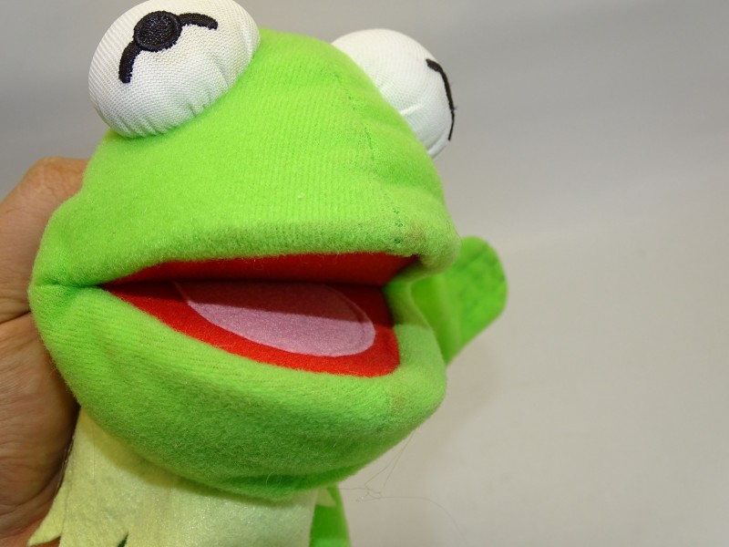 Handpop: Kermit De Kikker, The Muppetshow - De Kringwinkel