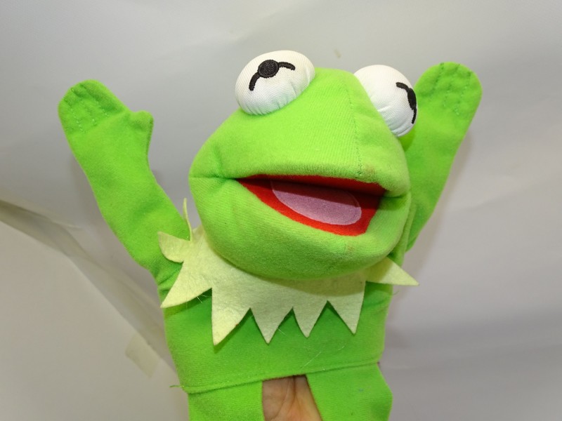 Handpop: Kermit De Kikker, The Muppetshow - Kringwinkel